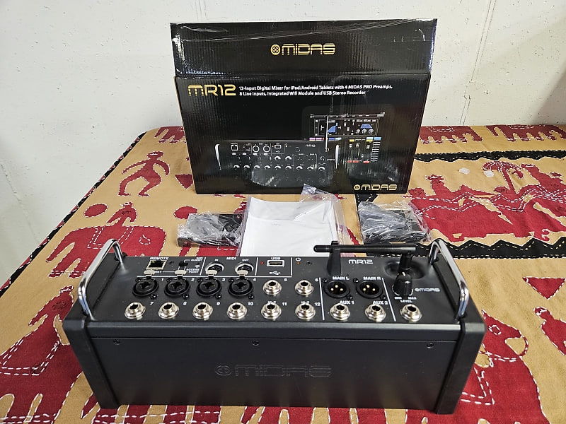 Midas MR12 12-Input Digital iOS/Android Tablet Mixer | Reverb