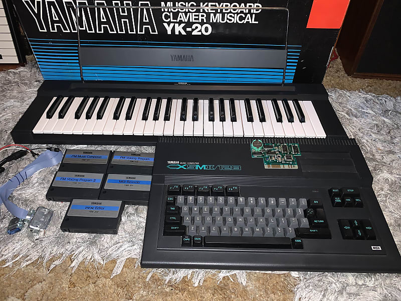 Yamaha CX5M II 128 1985 Black FM computer with many extras | Reverb