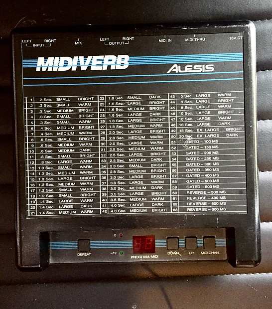 Alesis Midiverb | Reverb