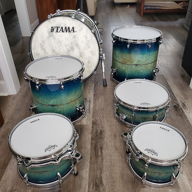 Tama Star Bubinga Blue Viking - 6 Piece Drum Set | Reverb