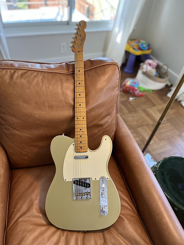 Partscaster Telecaster Gold double bound | Reverb