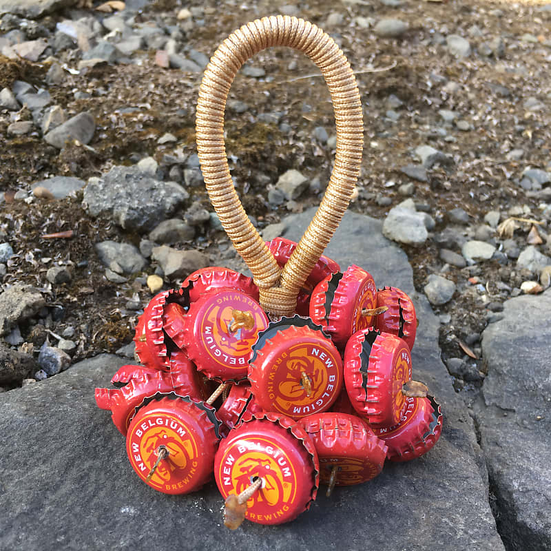 Upcycled Percussion - Bottle Cap Hand Rattle / Shaker - New | Reverb