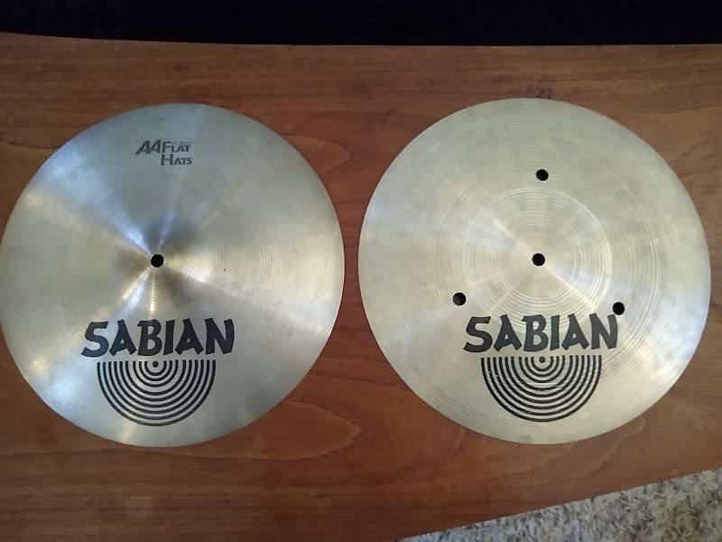 Sabian AA 14" Flat Hats hi-hat pair | Reverb