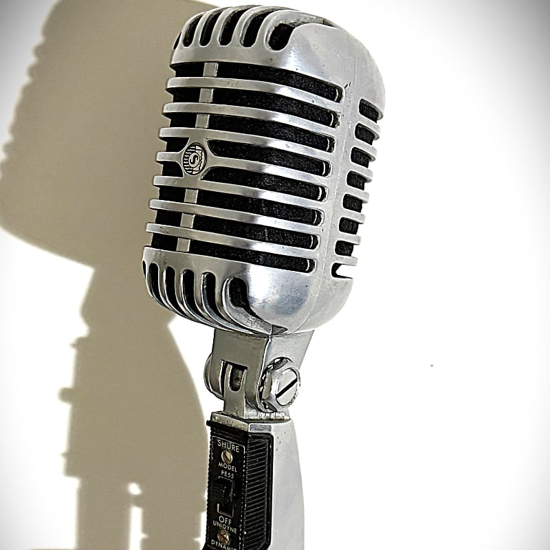 Vintage 1970’s Shure PE55 Dynamic Microphone, works w/cable & | Reverb