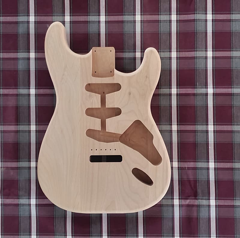 Woodtech Routing Paint Grade Alder Stratocaster Body - | Reverb