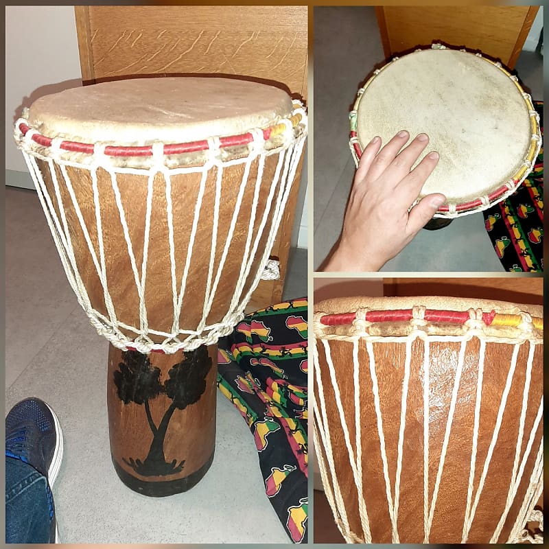 Djembe "10 Senegal Peau De Chevre 56cm Hauteur/ 26 Diametre | Reverb