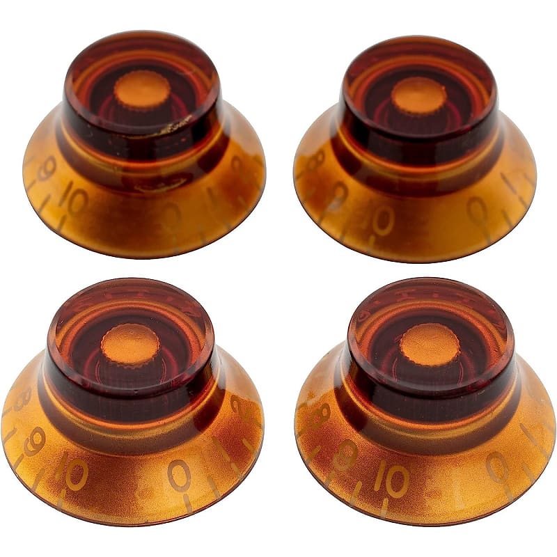 Amber Knobs Imperial Inch Top Hat Control Speed for USA Les | Reverb