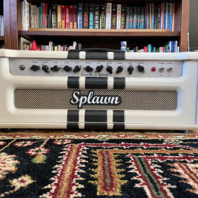 Rare! Splawn Street Rod 40 Head - White with Black Racing | Reverb