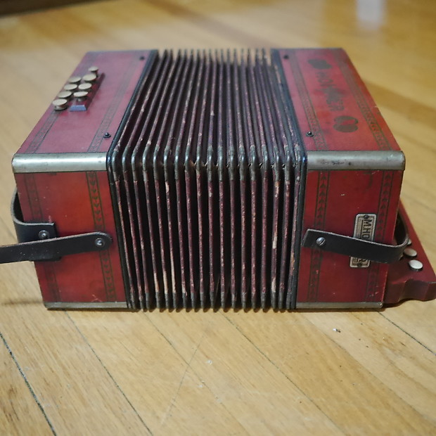 Antique Hohner 2 row Diatonic Button Accordion | Reverb
