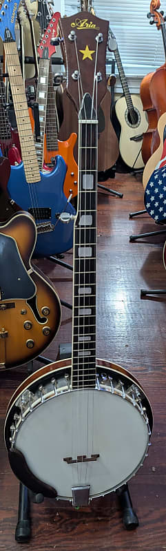 Aria 5-String Bluegrass Banjo Made in Japan 1970's | Reverb