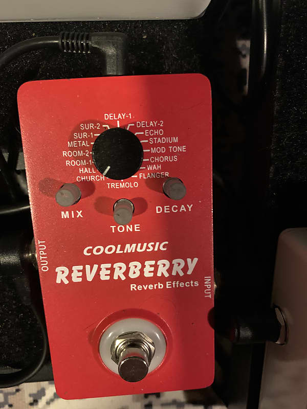 Coolmusic Reverberry reverb effects 2030s - Red | Reverb