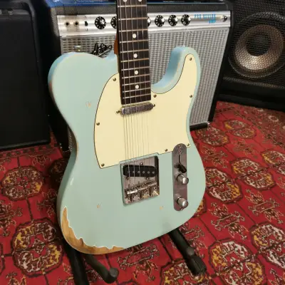 Eko vt 380 telecaster relic 2019 Dafne blue | Reverb UK