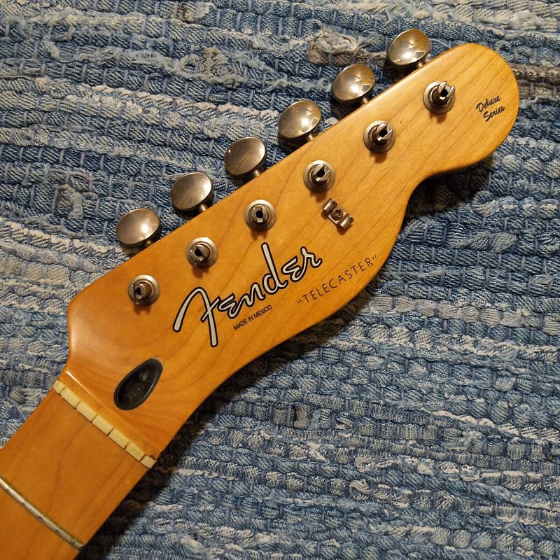 Fender MIM Telecaster Maple Guitar Neck W/Tuning Machines | Reverb