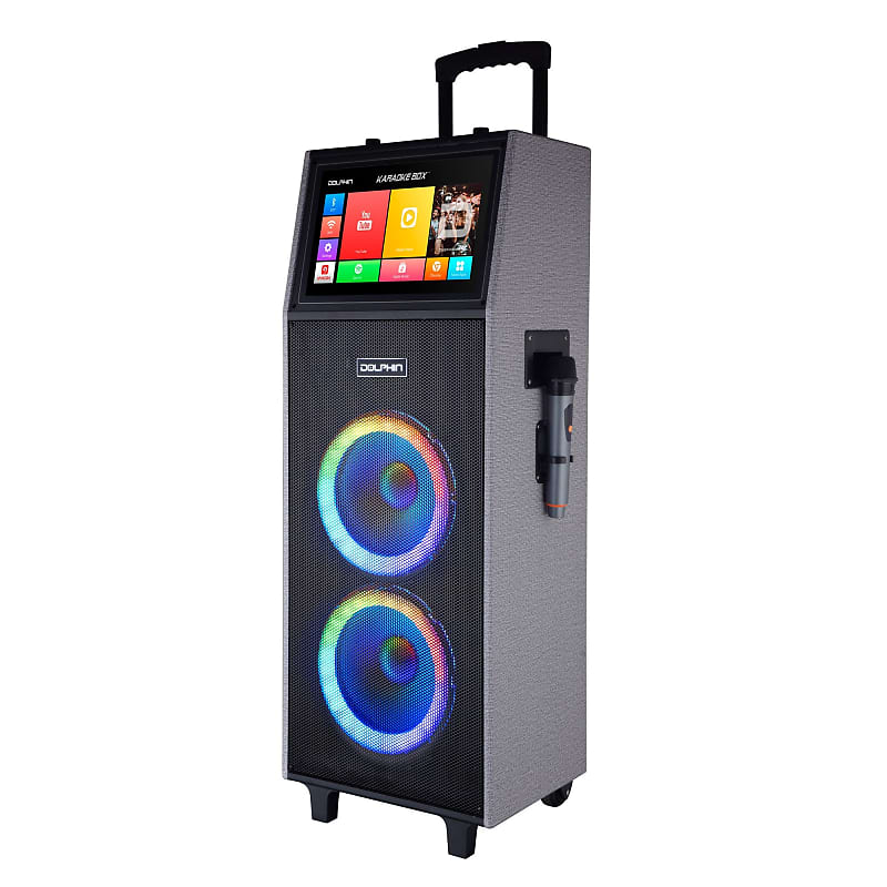 Dolphin KB-2100R Karaoke Machine with Dual 10" Bluetooth | Reverb