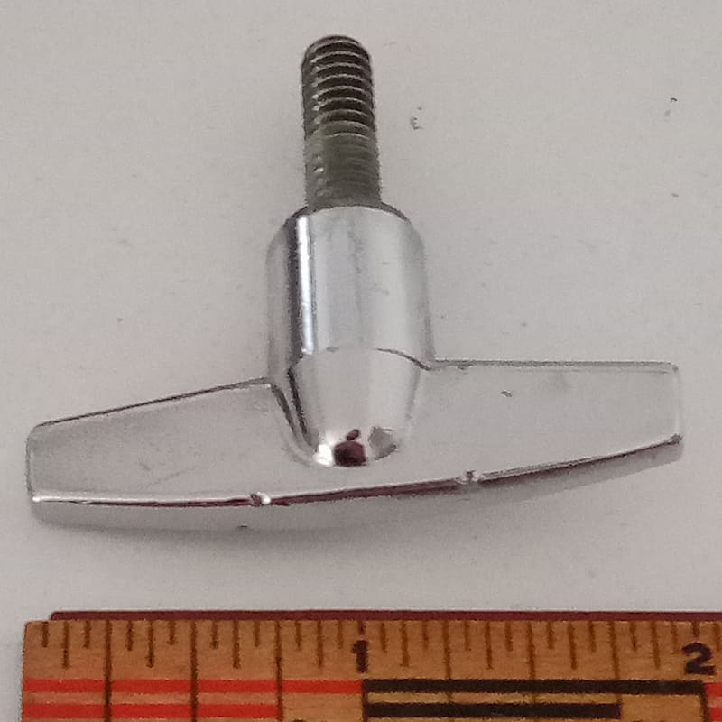 Ludwig 3/4"x1/4"-20 Wing-Screw Chrome T-Handle Cymbal/Tom | Reverb