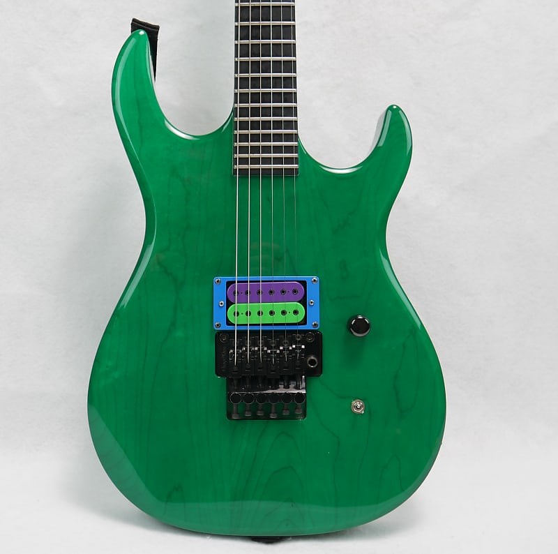 Custom 90's Carvin DC125C Guitar 1990's Super Strat Emerald | Reverb