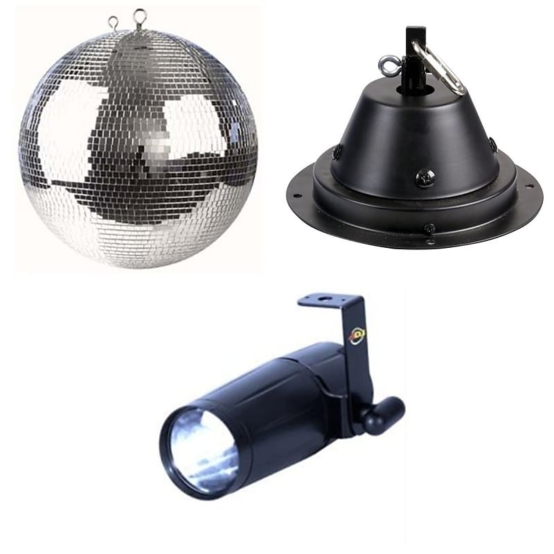 Showtec 60407 disco ball + motor + pin spotlight | Reverb