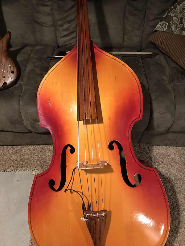 Engelhardt Plywood Sunburst Upright Bass | Reverb