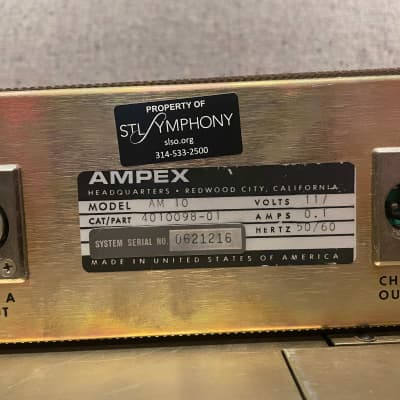 Ampex AM10 1970s-1980s VU meter and six-channel preamp mixer | Reverb