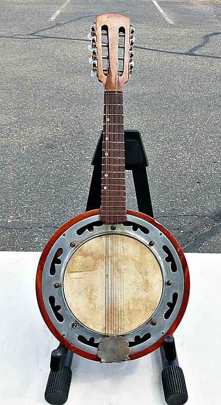 Vintage Sicilmusica 8-String Banjolin - Mandolin Banjo | Reverb