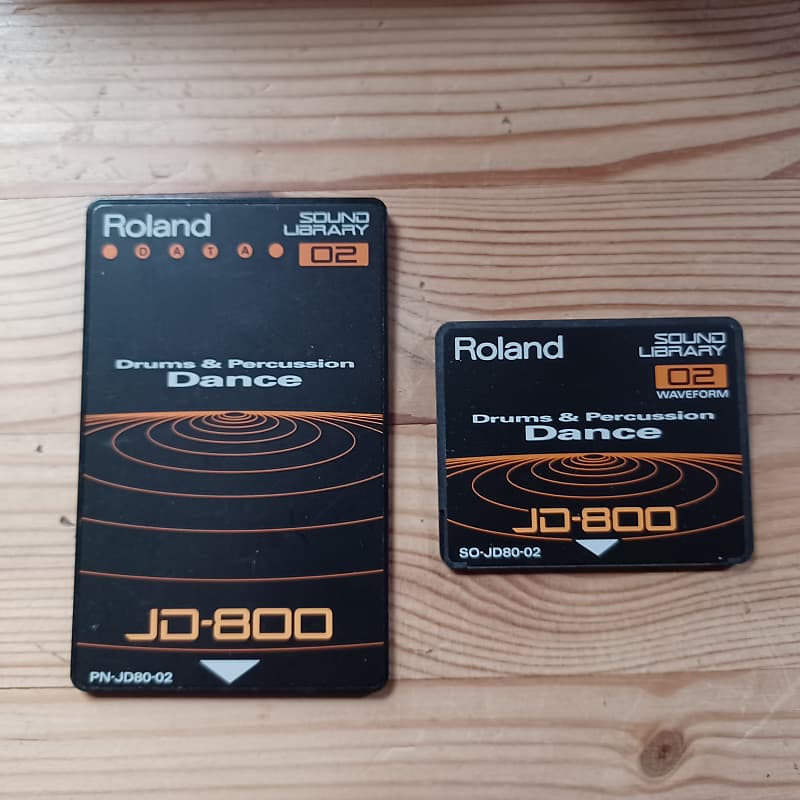 Roland SL-JD80-02 "Dance" dual rom card set for JD-800 and | Reverb