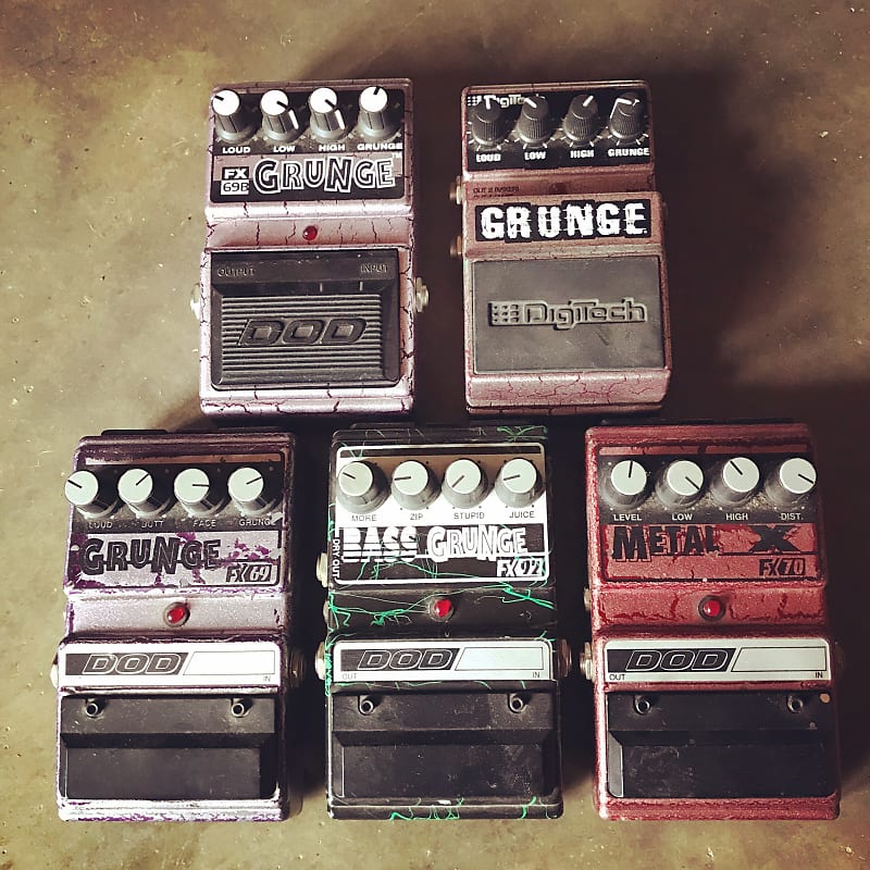 DOD Grunge All versions, five pedals | Reverb