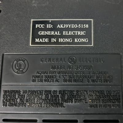 General Electric 3-5158A Portable Computer Program Data | Reverb