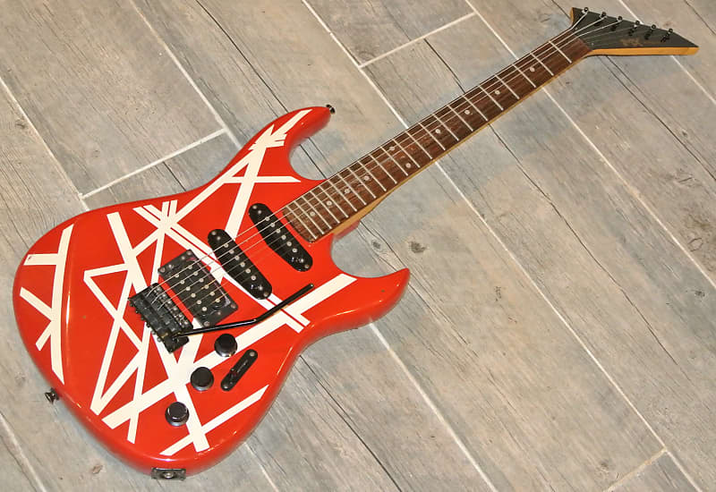 1980's MX Magnum Super Strat - Red with Factory Van Halen | Reverb