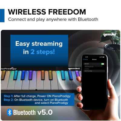 Gemini Sound PianoProdigy: Beginner's 24-Key Light-Up MIDI | Reverb