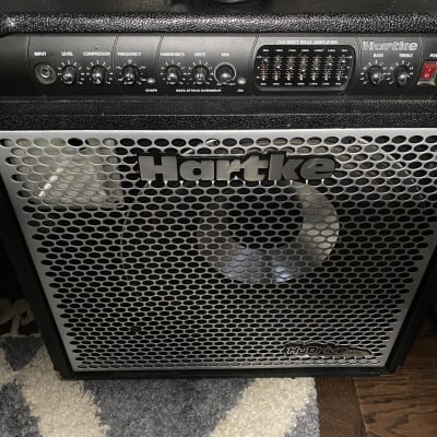 Hartke HyDrive 115C 250 Watt Bass Combo Amp 2015 - Steel & | Reverb