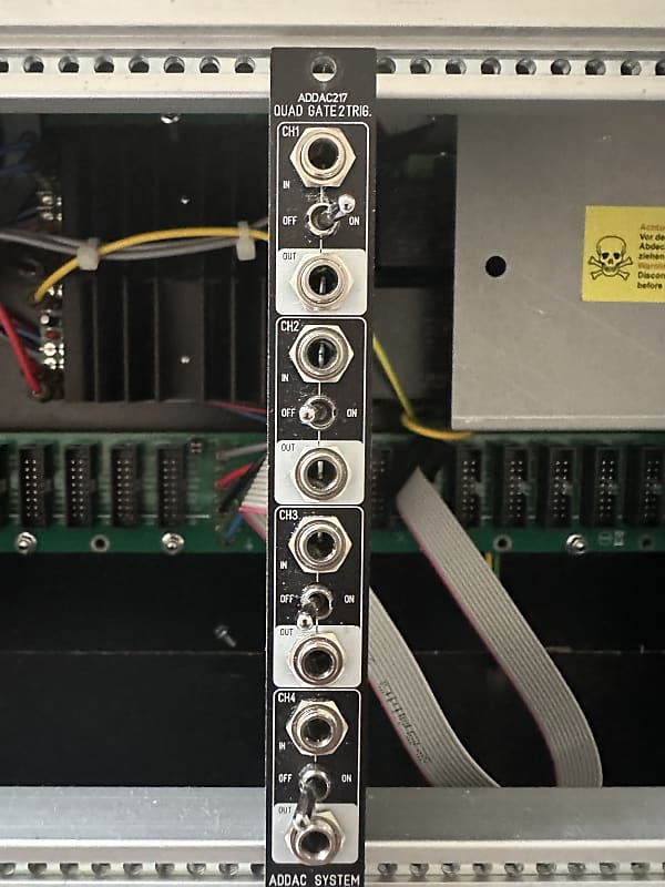 ADDAC System ADDAC217 Quad Gate to Trigger 2019 - Black 2020 | Reverb