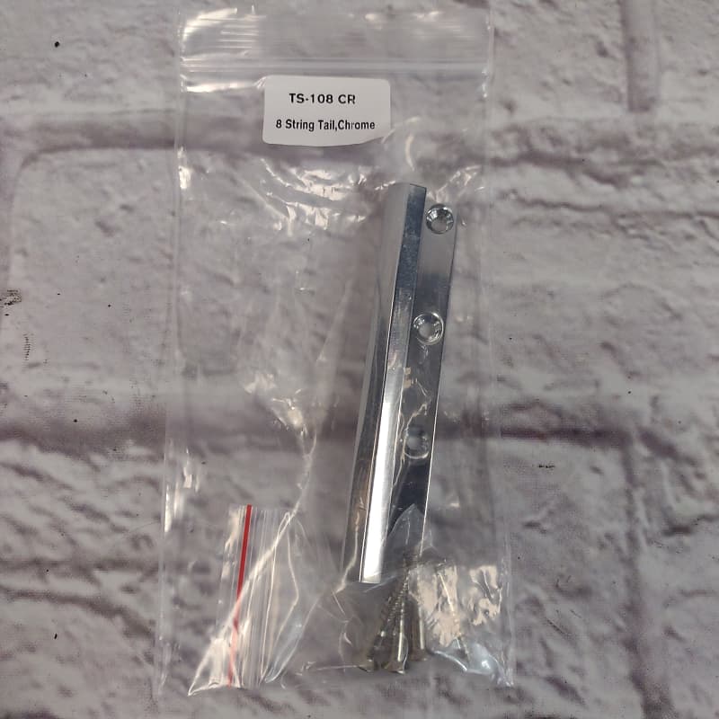 Unknown 8 String Chrome Bass Tailpiece | Reverb