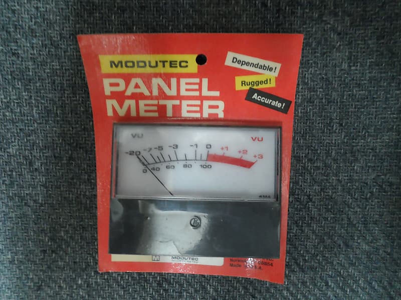 1 brand new NOS Modutec VU meter for Ampex .......made in USA | Reverb