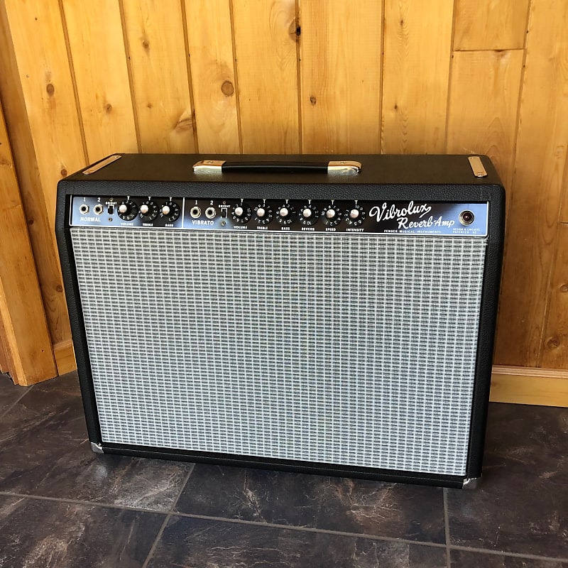 Blackface Fender Vibrolux Reverb 1968 *Fresh Caps and Tubes* | Reverb