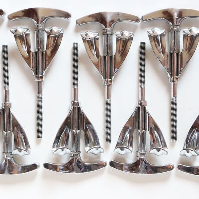 (8) Ludwig Bass Drum Tension (Tuning) Rods and Claws, | Reverb