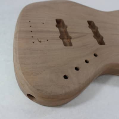 Unfinished Walnut Jazz bass guitar body - fits Fender necks | Reverb