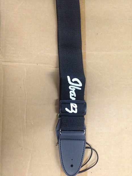 ibanez nylon black strap with leather ends new | Reverb UK