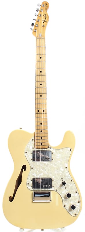 1972 Fender Telecaster Thinline olympic white | Reverb Australia