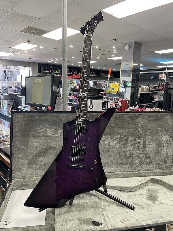 ESP Snakebyte baritone - Purple black | Reverb