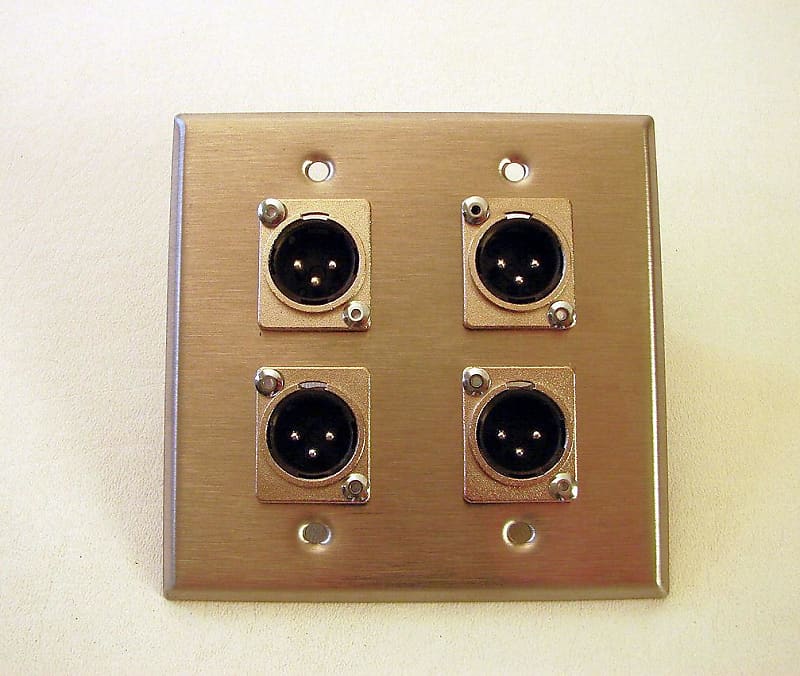 PROCRAFT DPL-4XM-SS 2 Gang Stainless Steel Wall Plate Loaded | Reverb