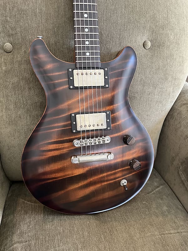 Patrick James Eggle Macon Doublecut 2010s - Flamed 1-Piece | Reverb