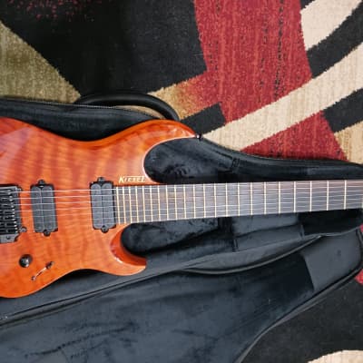 Kiesel Vader V7X Headless Electric 7-String Guitar Flame | Reverb