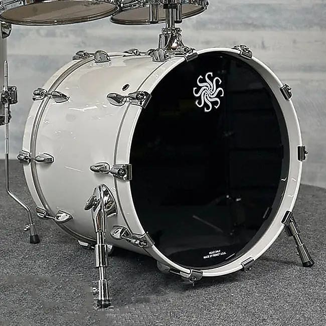 Sakae Evolved Maple Bass Drum 20x16 Pearl White | Reverb