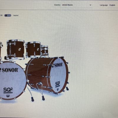 Sonor Signature Horst Link Bubinga 8 pc drumset | Reverb