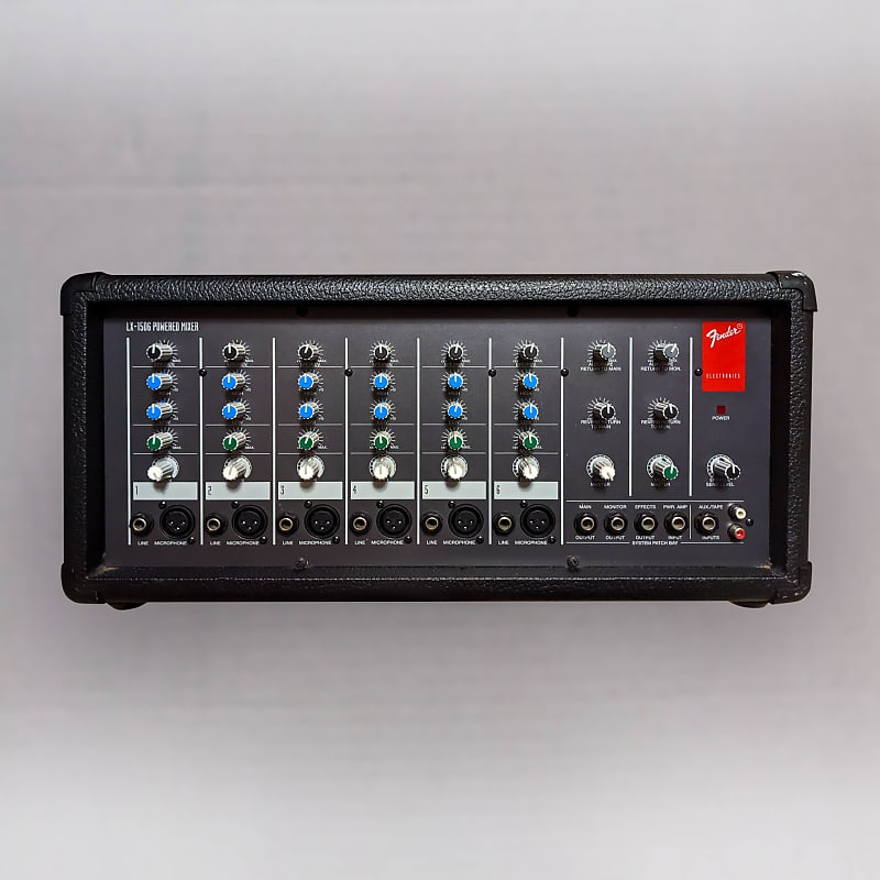 Fender LX-1506 150 Watts 6 Channel Powered Mixer w/ Reverb | Reverb