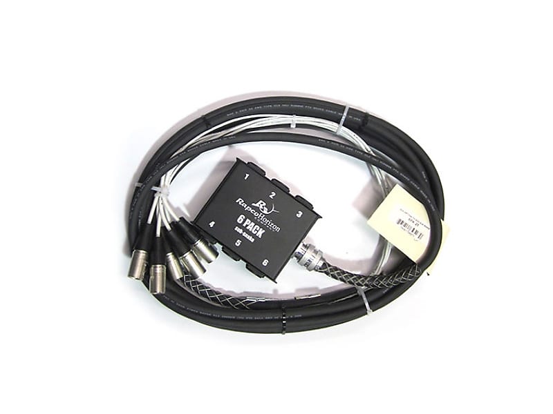 Rapco 6 Pack 20 Foot 6 Channel 20 ft. Fan to Box | Reverb