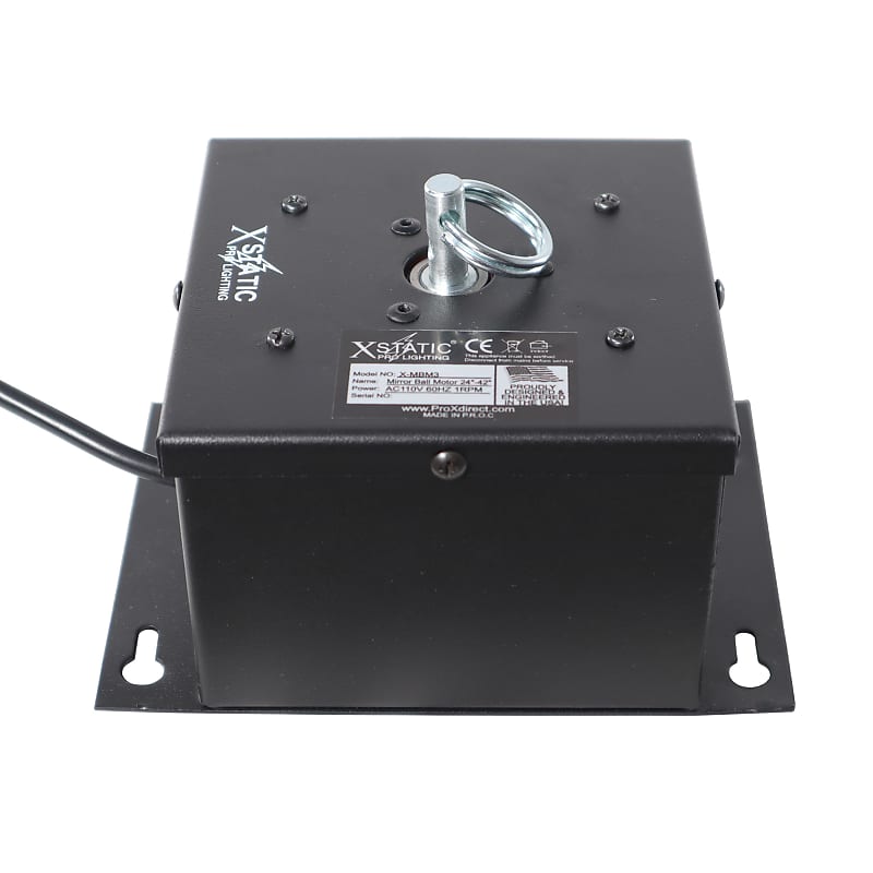 ProX 1 RPM Powered Rotating Disco Mirror Ball Motor with Ring | Reverb