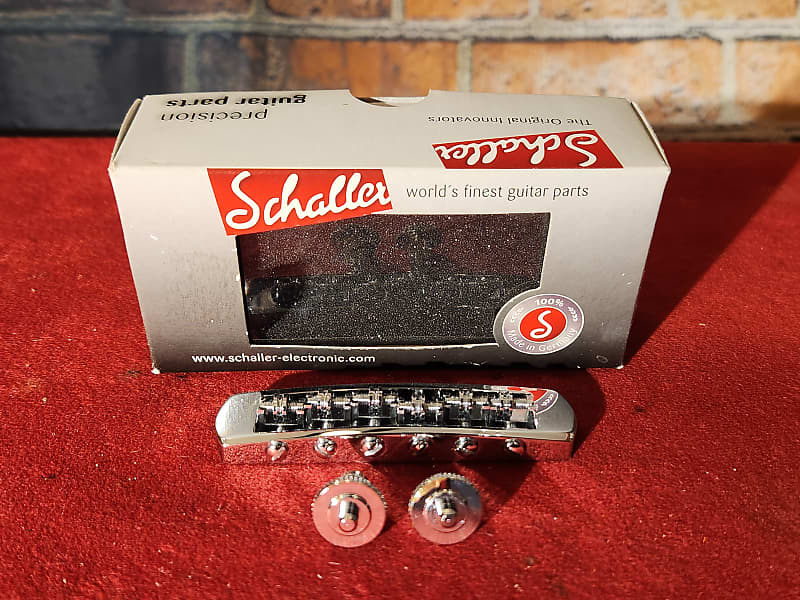 Schaller STM Chrome Roller Bridge for Les Paul w/ Original | Reverb