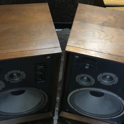 Jensen LS-6 Vintage Speakers 15" Woofer 3 Way Wood Veneer | Reverb