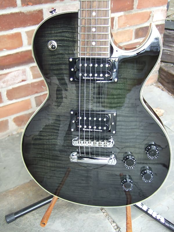 Legator Helio 2014 Flamed Black, New Seymour Duncan Pickups | Reverb